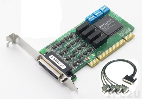 CP-114UL-I-DB9M: Многопортовые платы MOXA